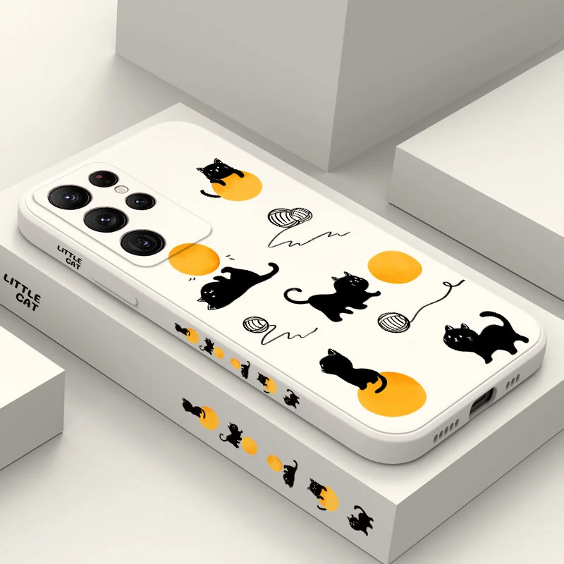 Cat-Playing-Rope-Phone-Case-For-Samsung-Galaxy-S24-S23-S22-S21-S20 ...