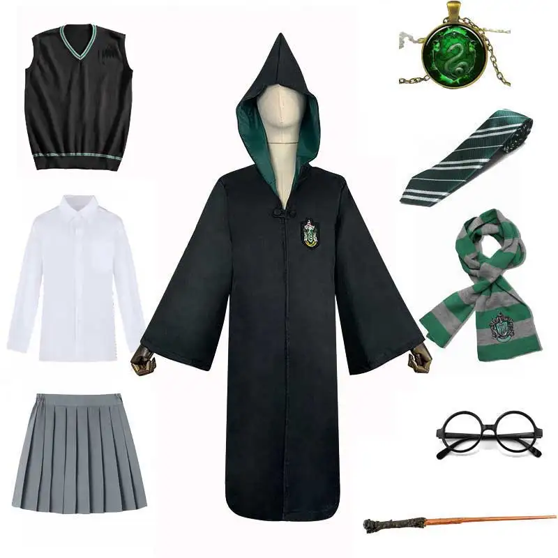 Kids-Adult-Hermions-Wizard-School-Uniform-Child-Men-Women-Harris-Magic ...