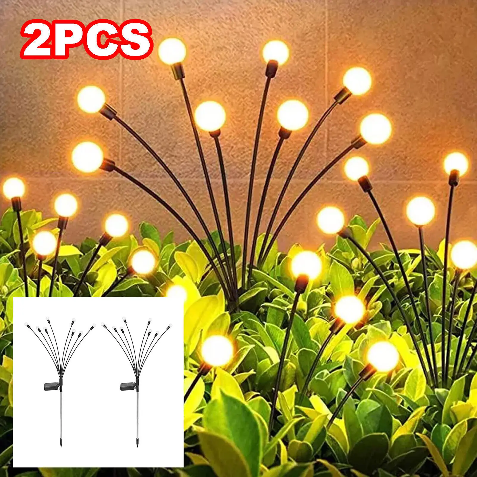 2X-8-LED-Solar-Powered-Night-Light-Outdoor-Garden-Lamp-Party-Decoration ...