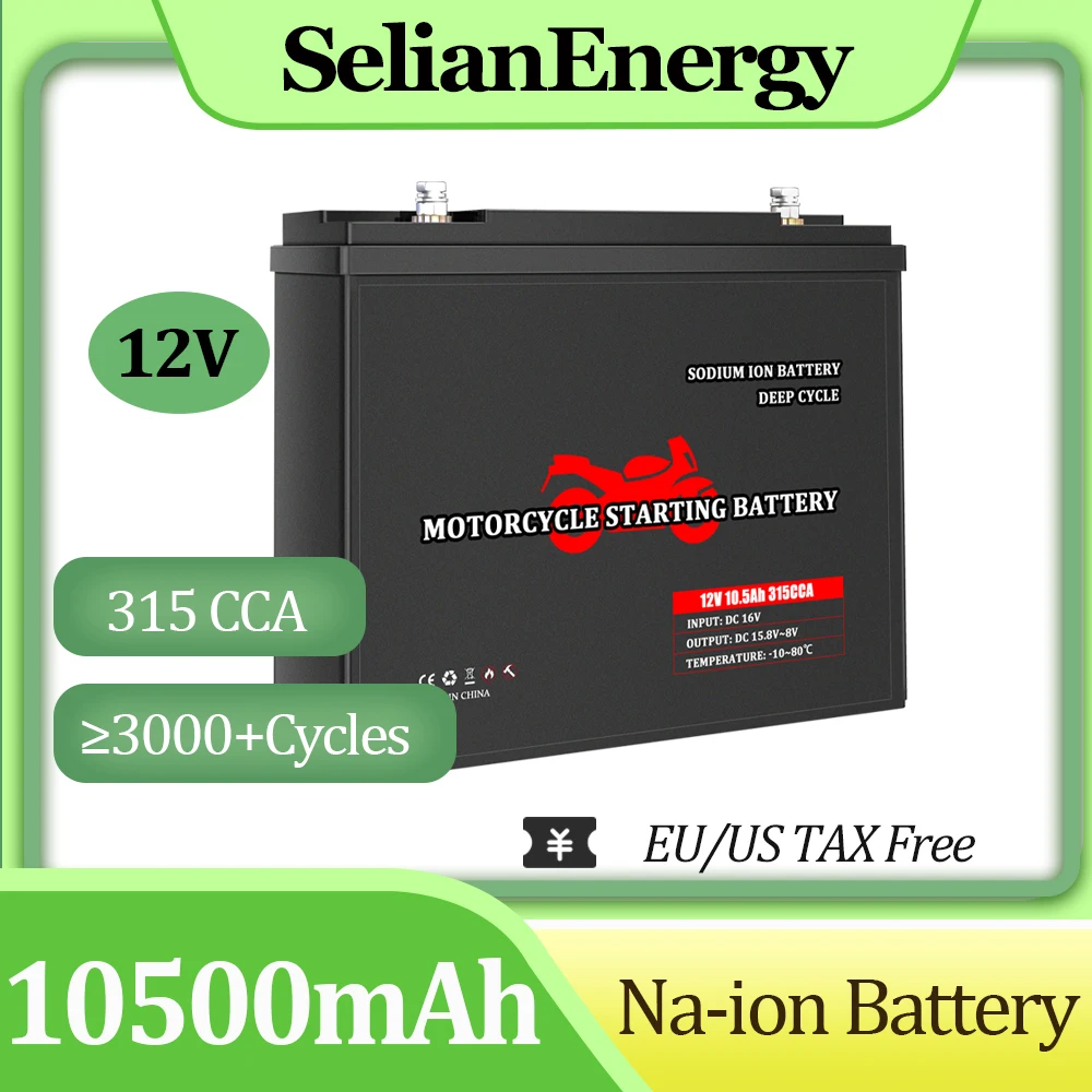 AGM-Motorcycle-Battery-12V-10-4A-315CCA-High-Performance-Rechargeable ...