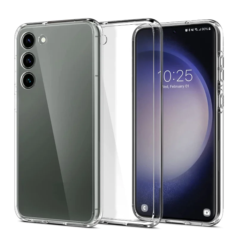 For-Samsung-Galaxy-S23-Ultra-Plus-Transparent-Case-Ultra-slim-Back ...