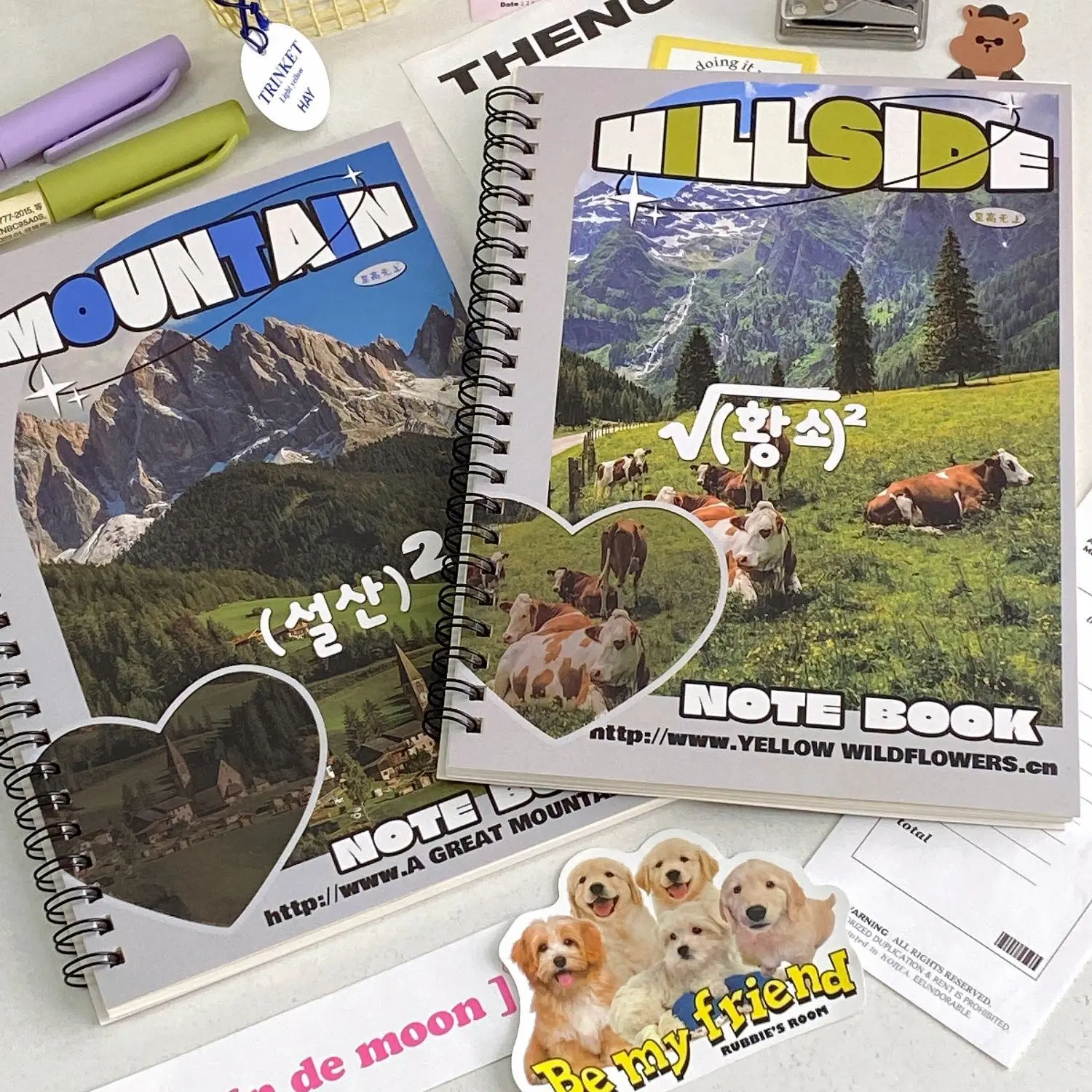 Ins-American-Retro-Notebook-Vintage-Animal-Cow-Notepad-Simplicity-A5-Scrapbook-Journal-Student ...