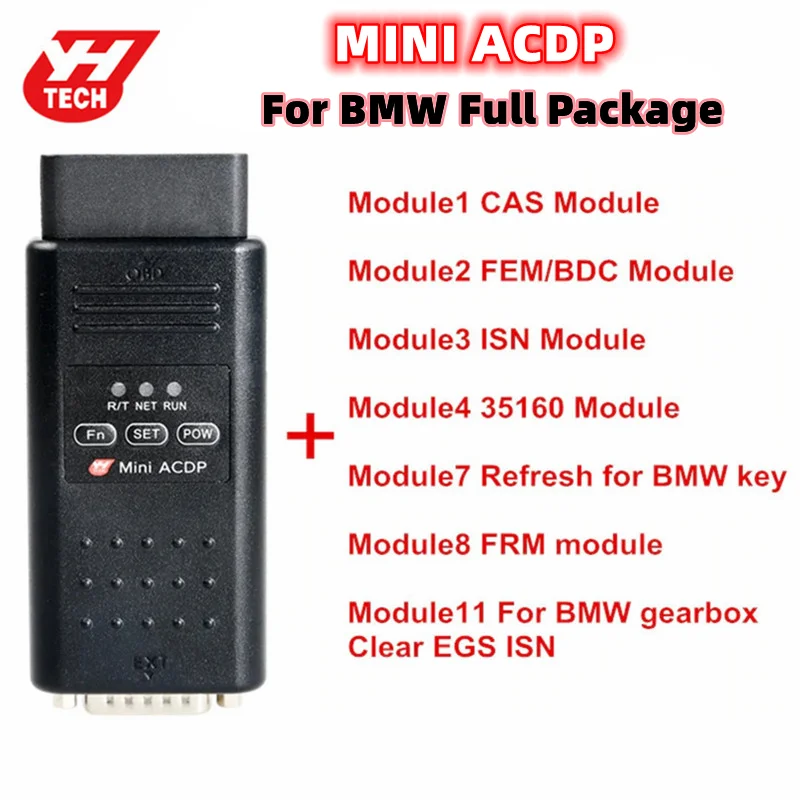Mini Maestro de programación ACDP para BMW, paquete completo con módulo ...