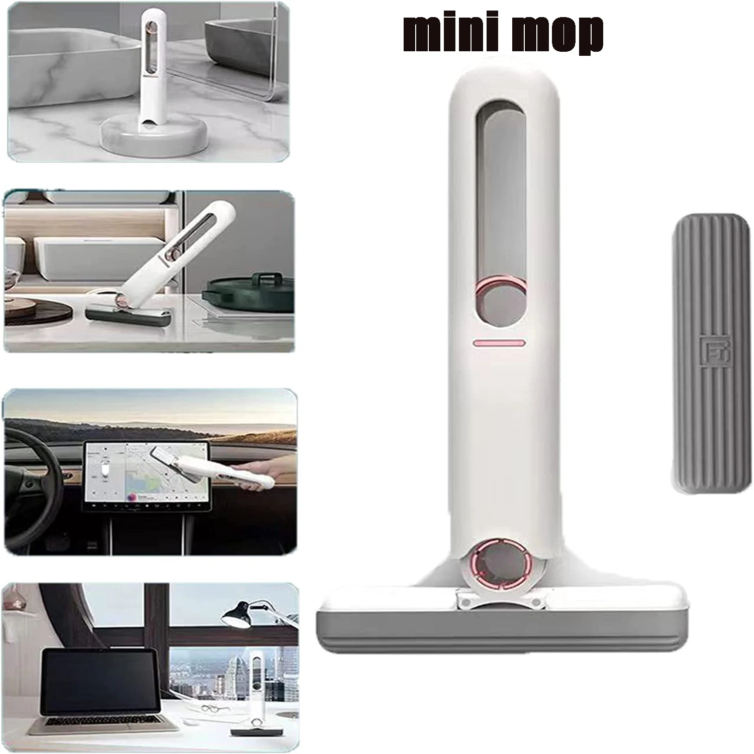 Portable-Squeeze-Mop-Mini-Cleaning-Mops-Handheld-Kitchen-Desk-Bathroom ...