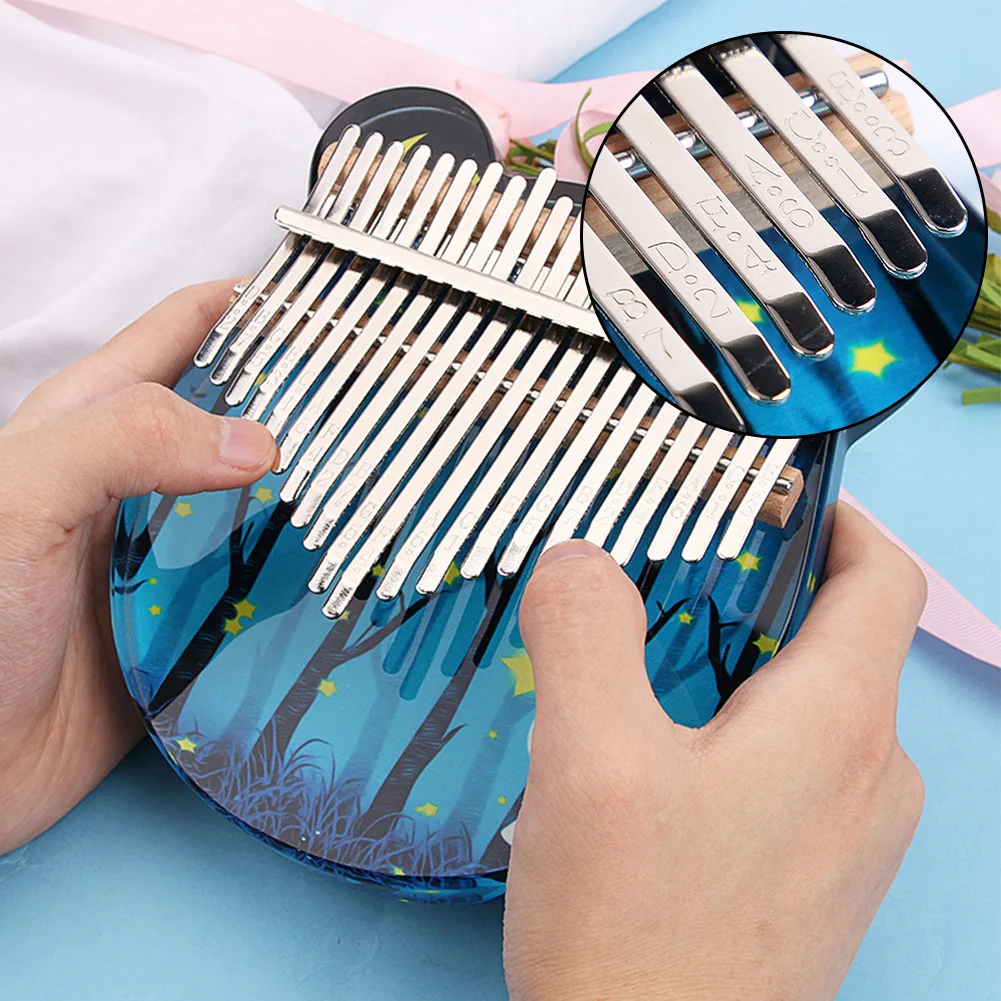 Kalimba Transparent Acrylic | Piano Kalimba Transparent | Kalimba ...