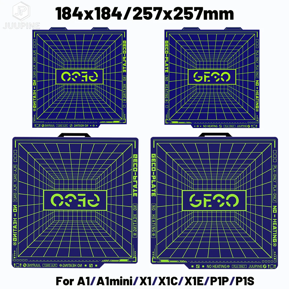 184x184 GECO Plate For Bambu Lab A1 Mini Build Plate PLA Bed For ...