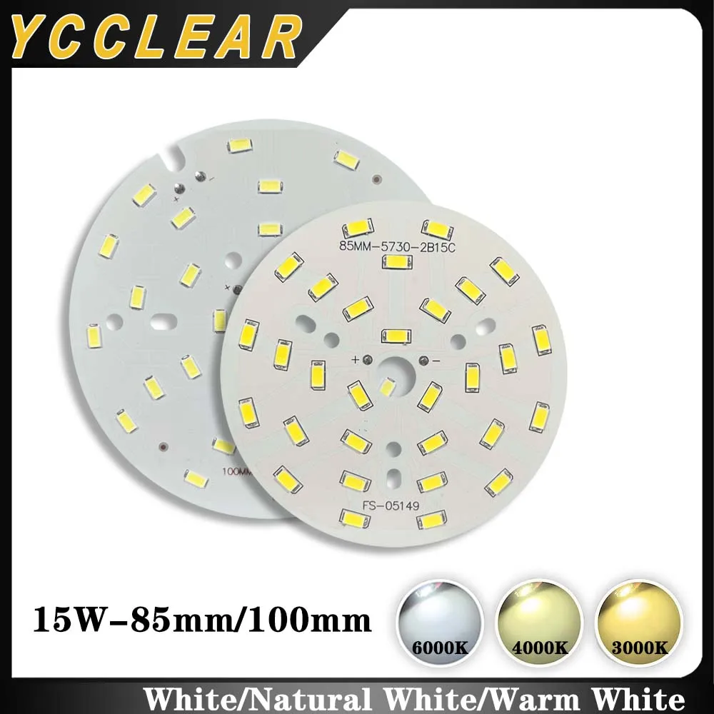 10PCS-LED-SMD-5730-Lamp-Panel-15W-Dia-85mm-100mm-PCB-High-Brightness ...