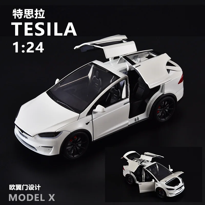 1-24-Tesla-Model-X-with-Charging-Pile-Metal-Cars-Toys-Diecast-Alloy-Car ...