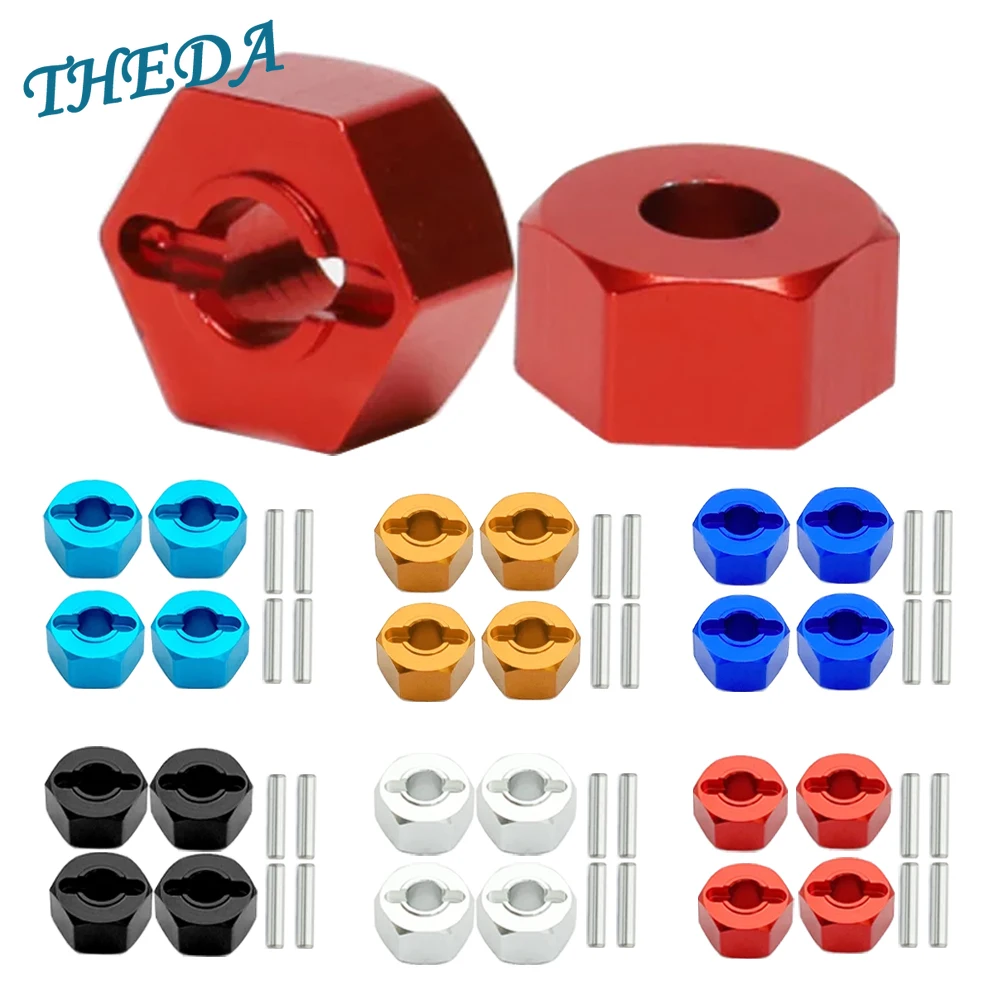 12mm Aluminum Wheel Hex Hub Adapter Mount Thickness 7mm for RC 1/10 ...