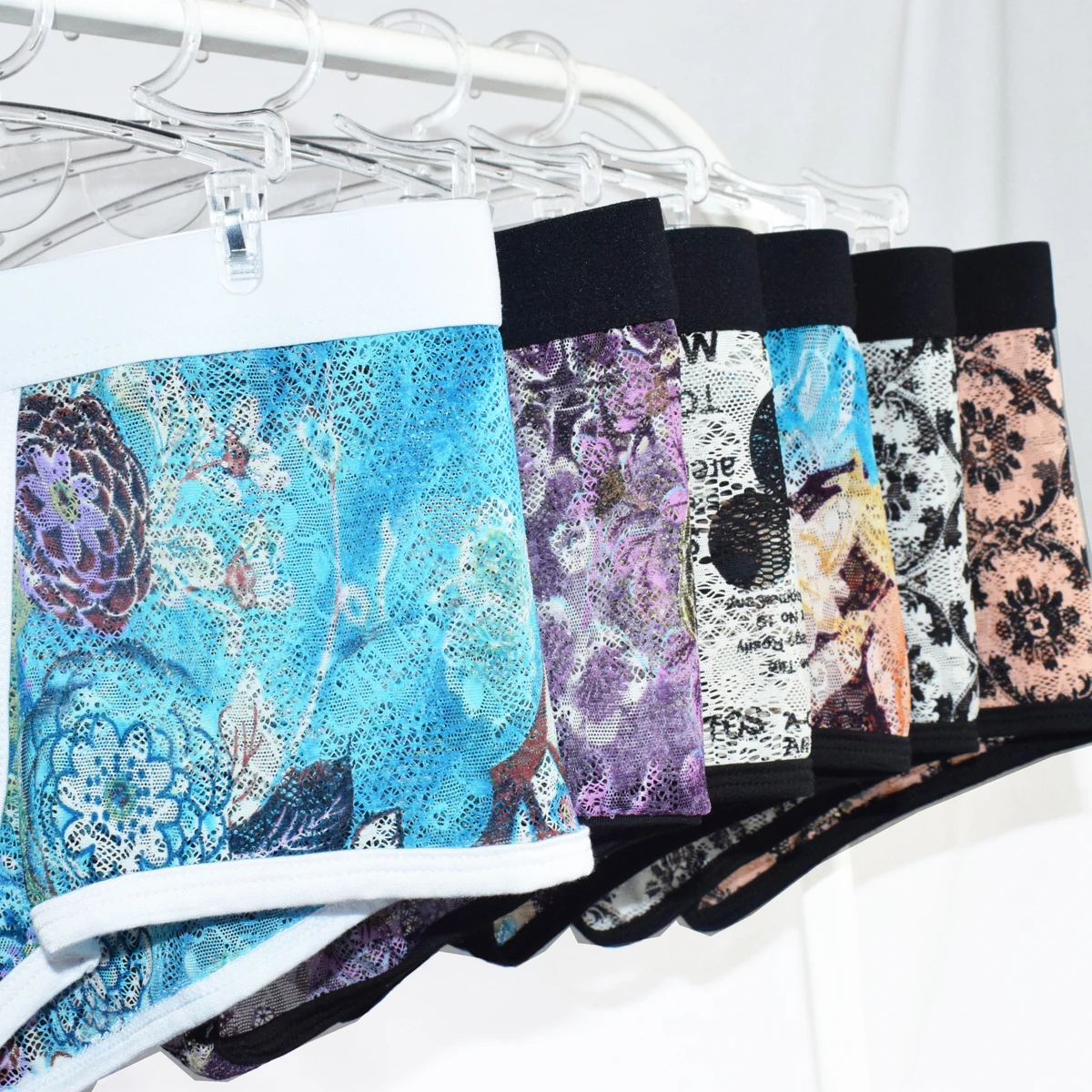 Boxer-shorty,Boxer Sexy en dentelle pour homme,sous-vêtement respirant ...