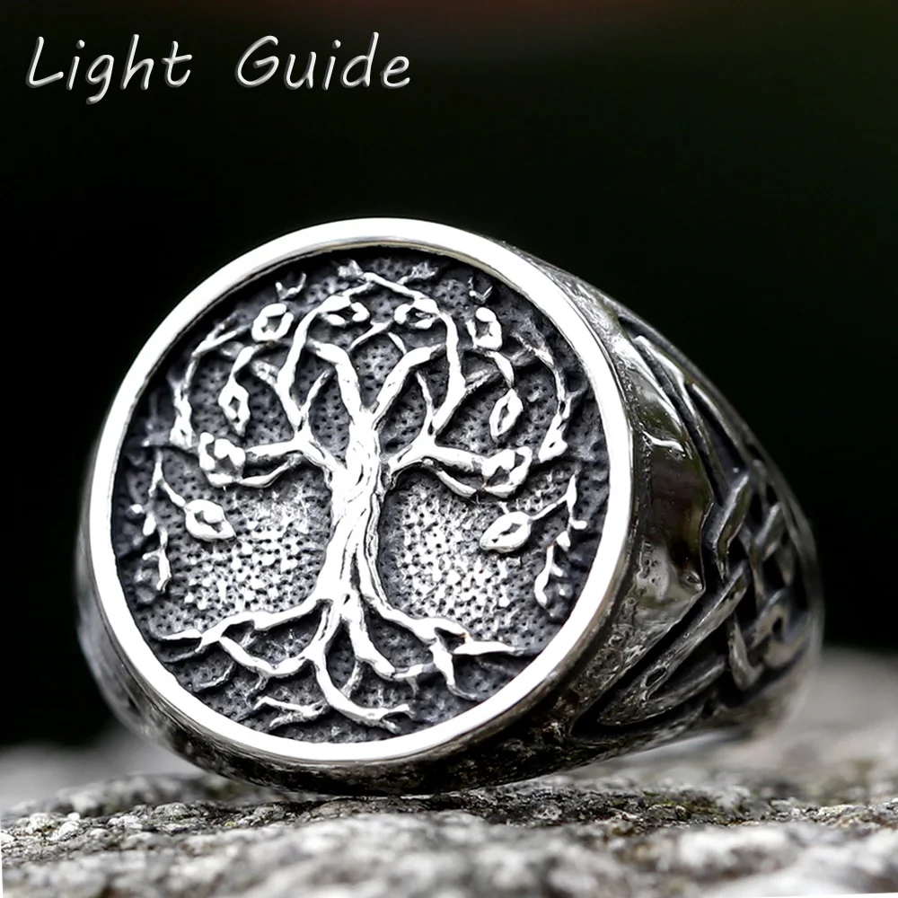 Runa Vikinga Arbol de la Vida: El Simbolismo y Belleza de los Anillos ...