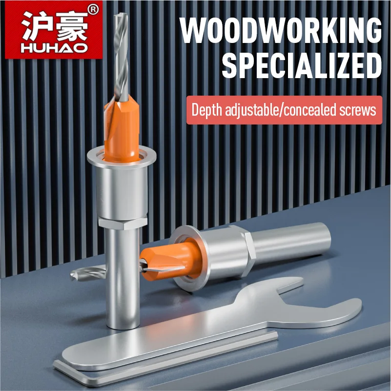 HUHAO-HSS-Counter-Sink-Drill-Bit-8mm-Shank-Countersink-for-Wood ...