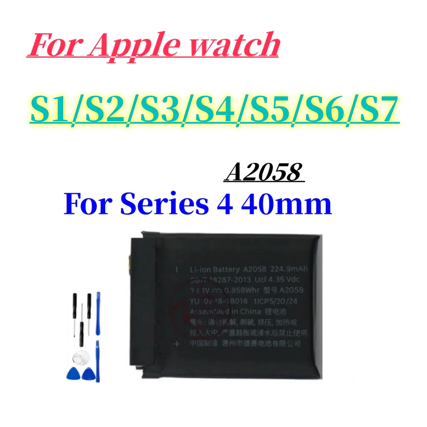 Replacement Battery For Apple Watch Series SE 1 2 3 4 5 6 7 Bateria For ...