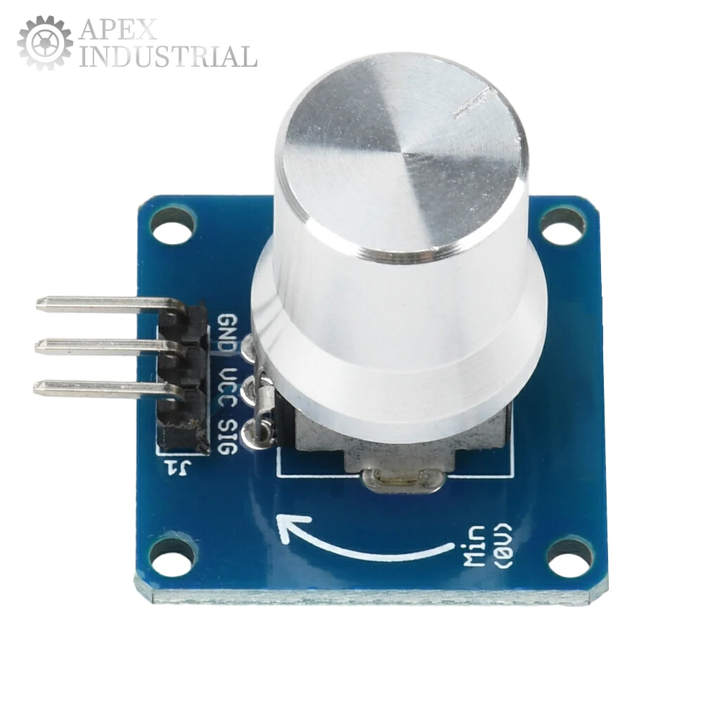 DC 3-5.5V Rotation Angle Sensor Module Knob Switch Adjustable Volume ...