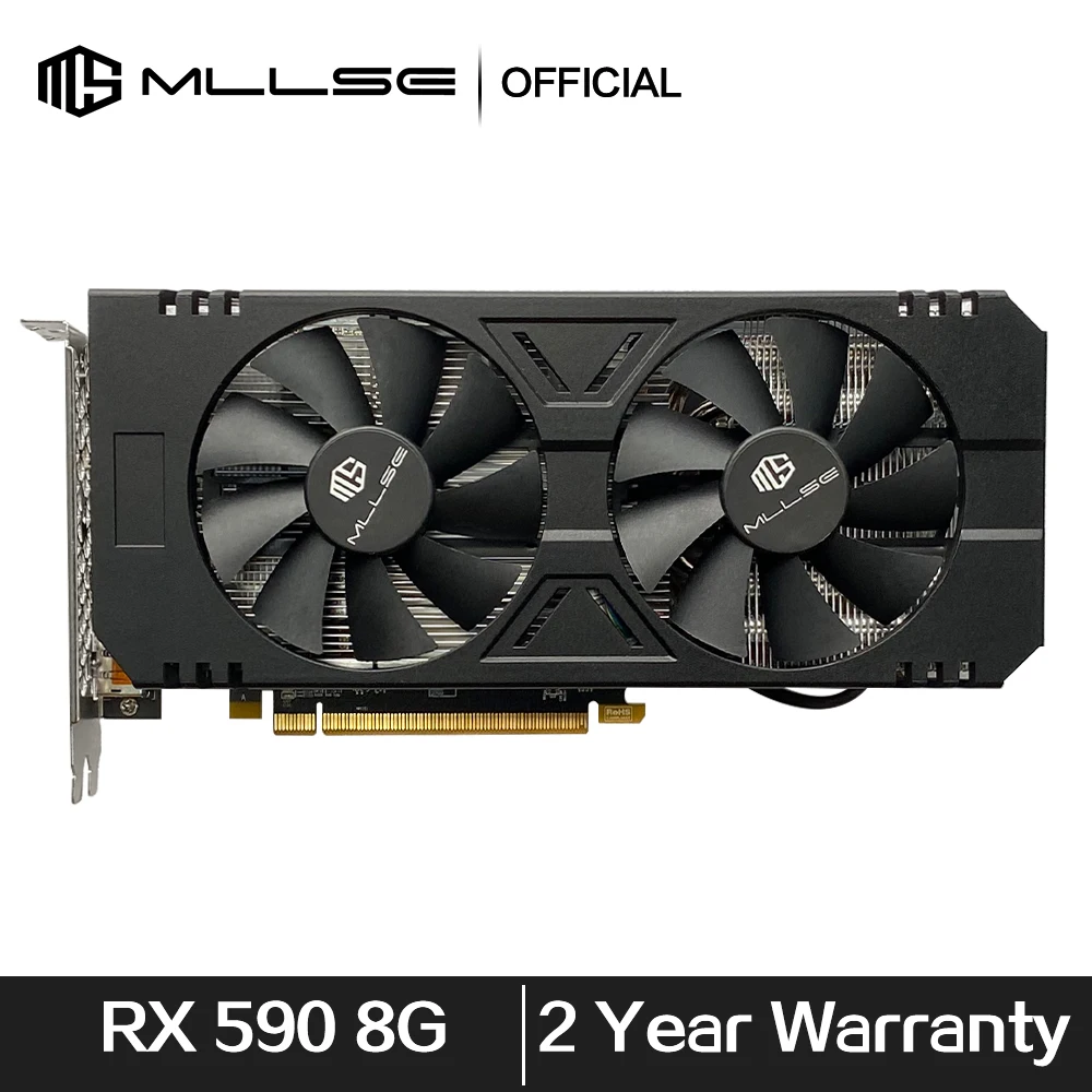 MLLSE AMD RX 590 GME 8GB Placa De Video Gaming Graphics Card GDDR5 ...