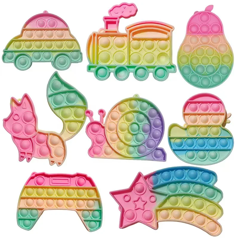 Cute-Cartoon-Fidget-Reliver-Stress-Toys-Simple-Dimple-Push-Bubble ...