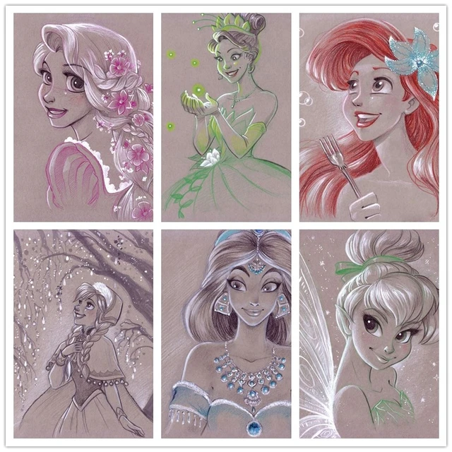 Disney Princess Pencil Drawing