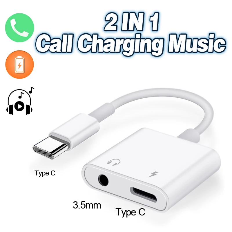 2-in-1-Splitter-AUX-Cable-OTG-Adapter-For-Xiaomi-Redmi-Samsung-OPPO ...