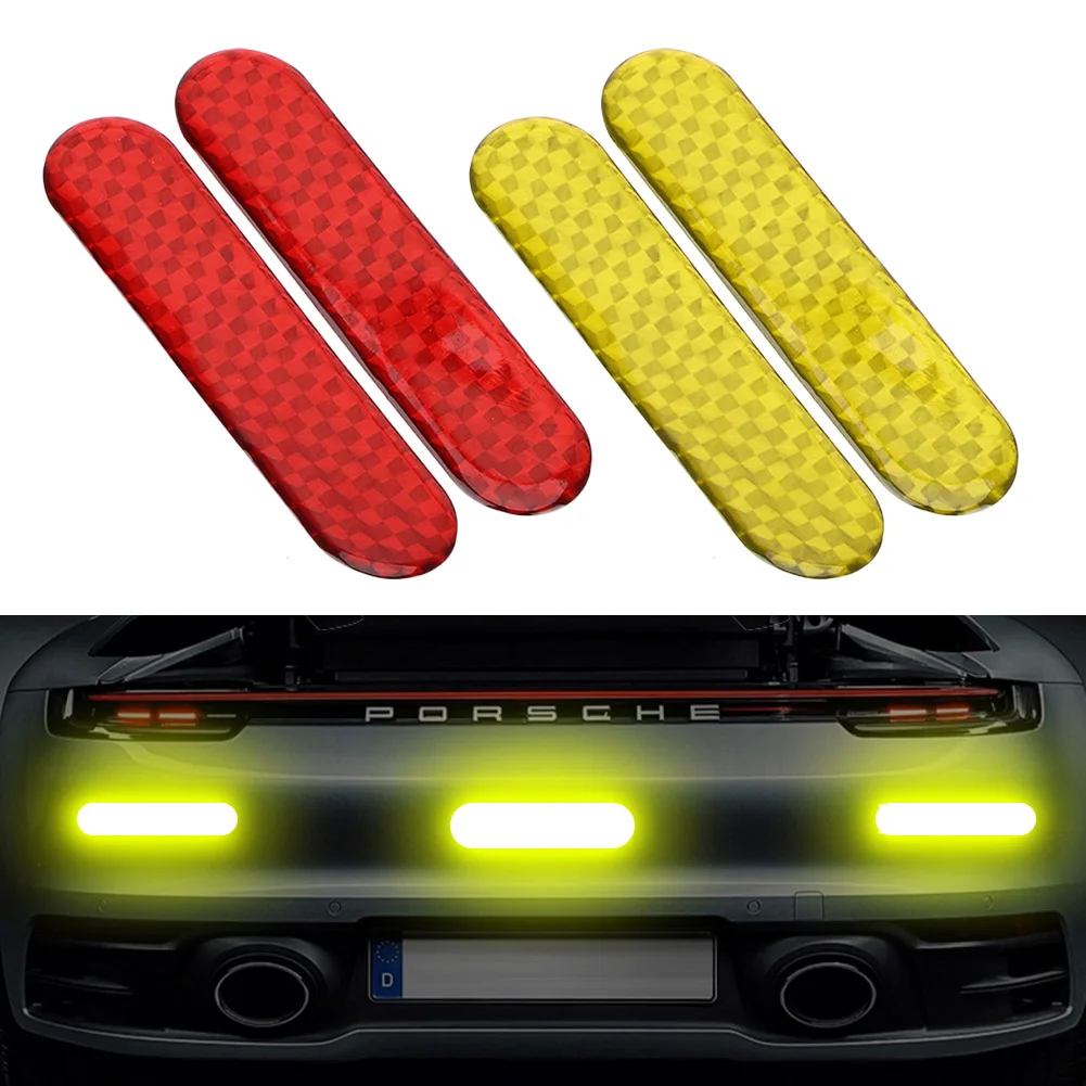 2Pcs-Car-Reflective-Sticker-Alarm-Warning-Reflective-Tape-Strips-Car ...