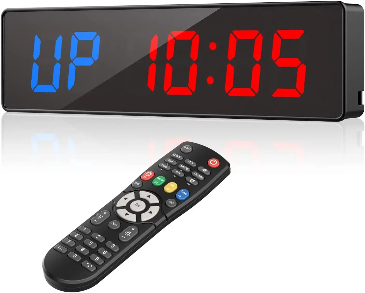 Gym-Timer-Interval-Workout-Clock-for-Home-Garage-Ultra-Clear-2-inch-LED ...