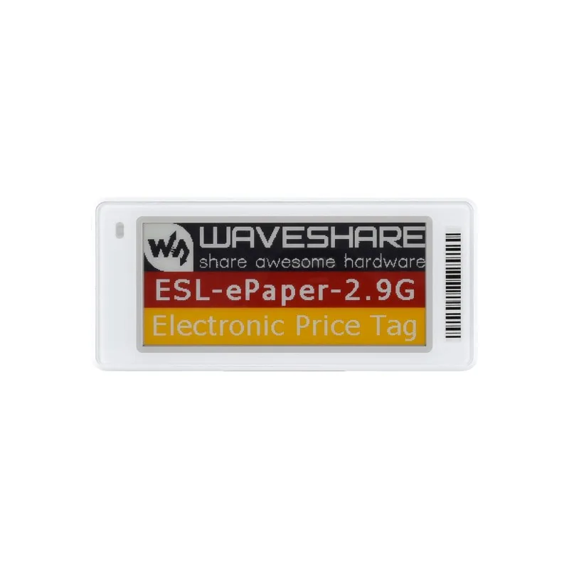 Waveshare ESL-ePaper-2.9G,Dot Matrix e-Paper display, Electronic Shelf ...