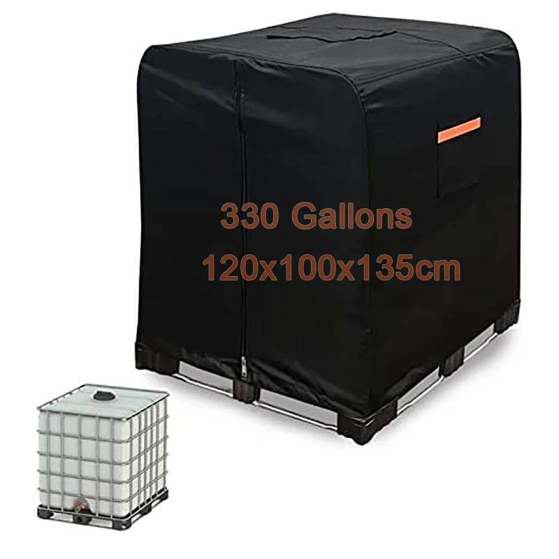 IBC-Tote-cover-330-gallon-water-tank-protection-cover-zipper-420D-heavy ...