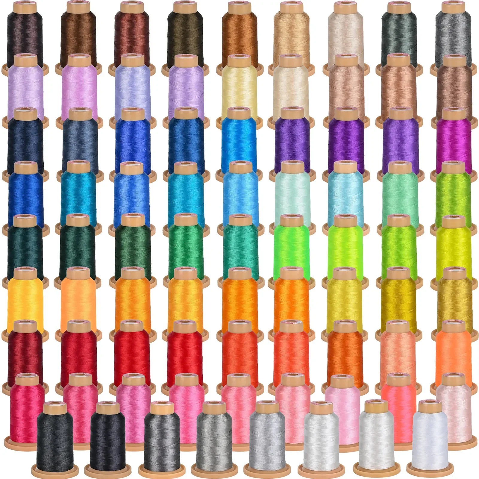 RICHWORD-80Pcs-Colors-Embroidery-Threads-800M-875Y-Polyester-Thread-Kit ...