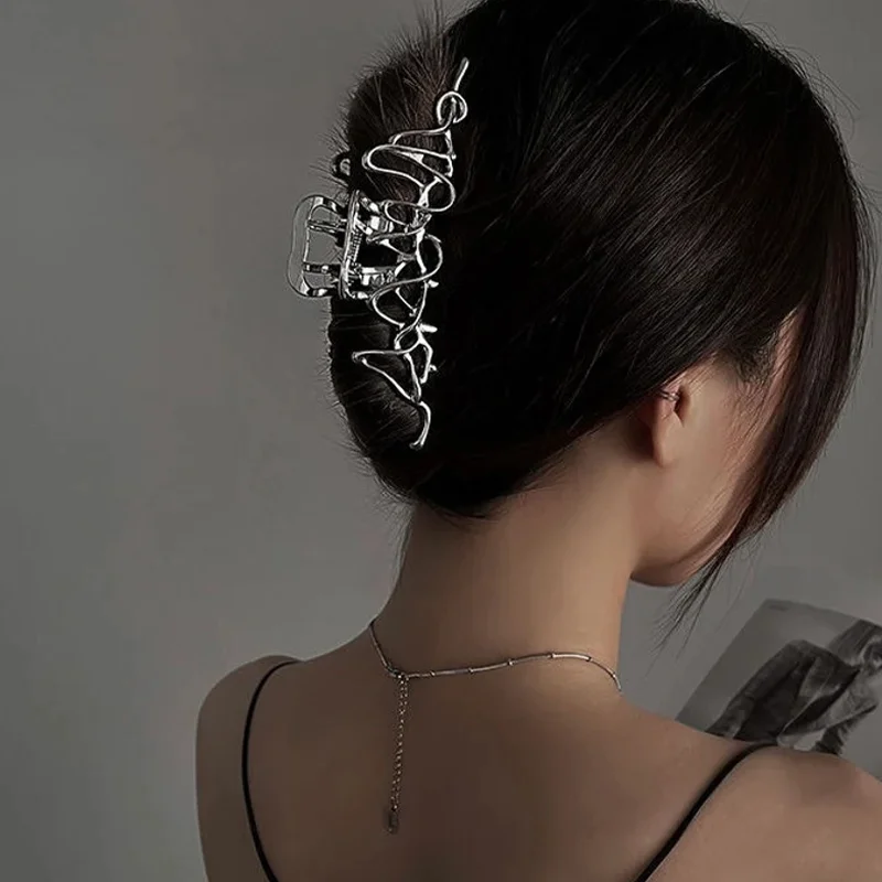 1Pcs Irregular Women Hairpin Large Metal Hair Claws Hair Accessories ...