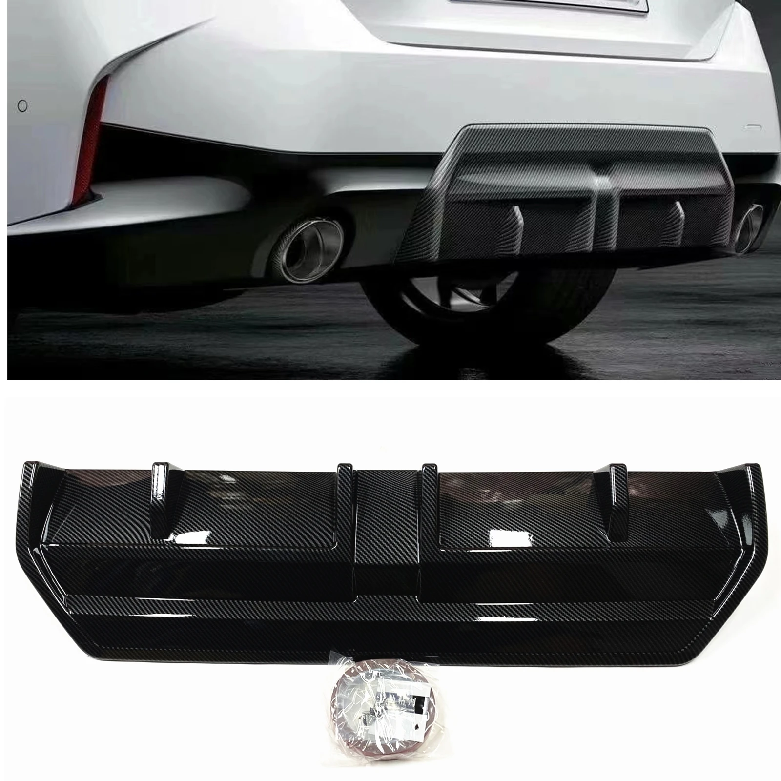 For BMW 2 Series G42 M235i M240i Coupe 2-Door 2022 Rear Bumper Diffuser ...