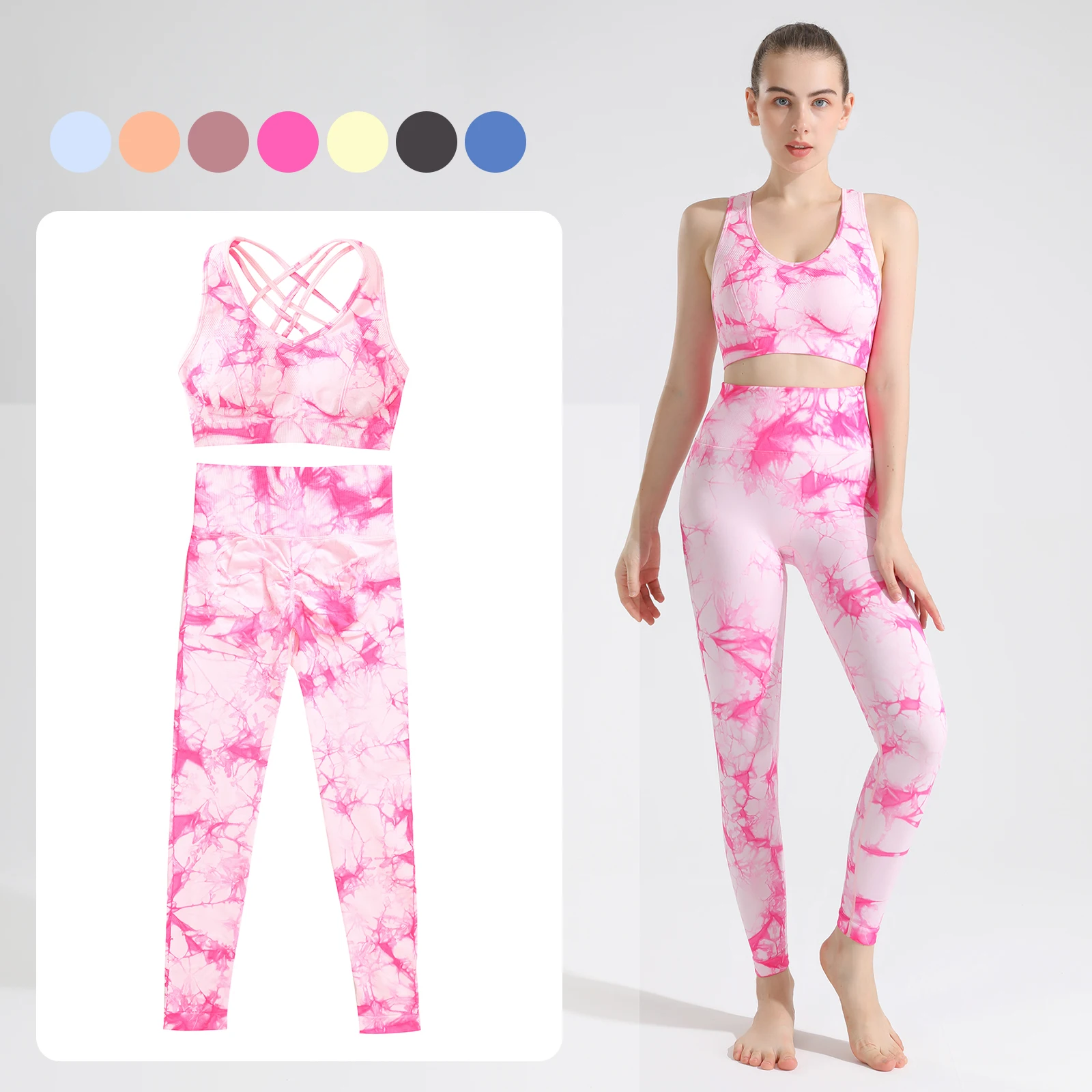 Seamless Hip Lift Tracksuit Women Yoga Set Gym Running Workout Slim Navel Long Sleeve High Waist ...