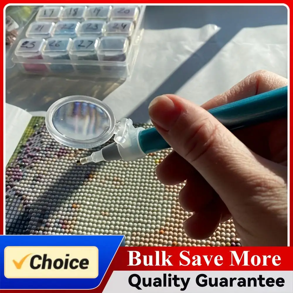 Diamond Painting Tools Magnifier Diamond Pen Magnifying Glass Penholder ...