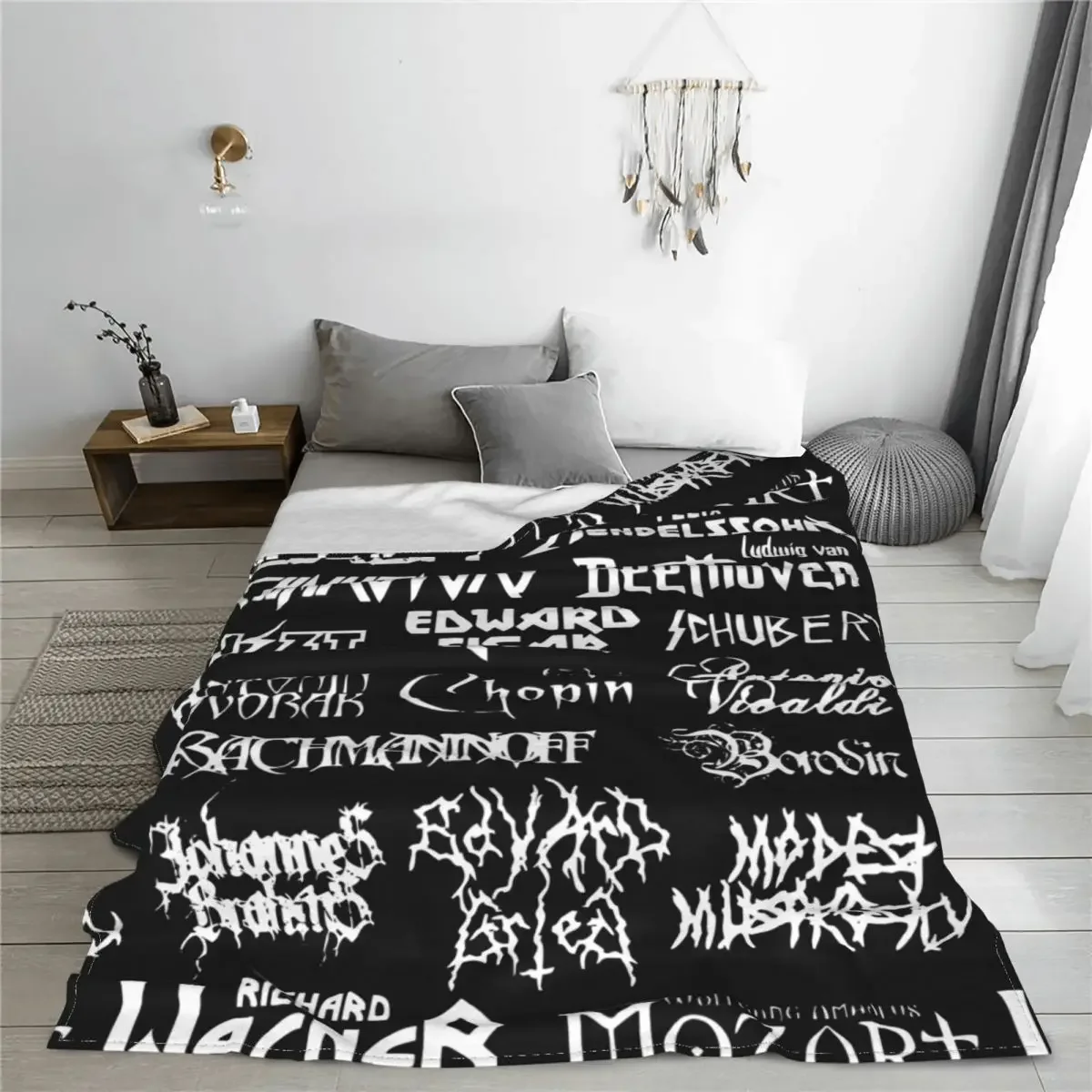 Heavy-Metal-Classical-Composers-Blanket-Fleece-Mozart-Beethoven-Chopin ...