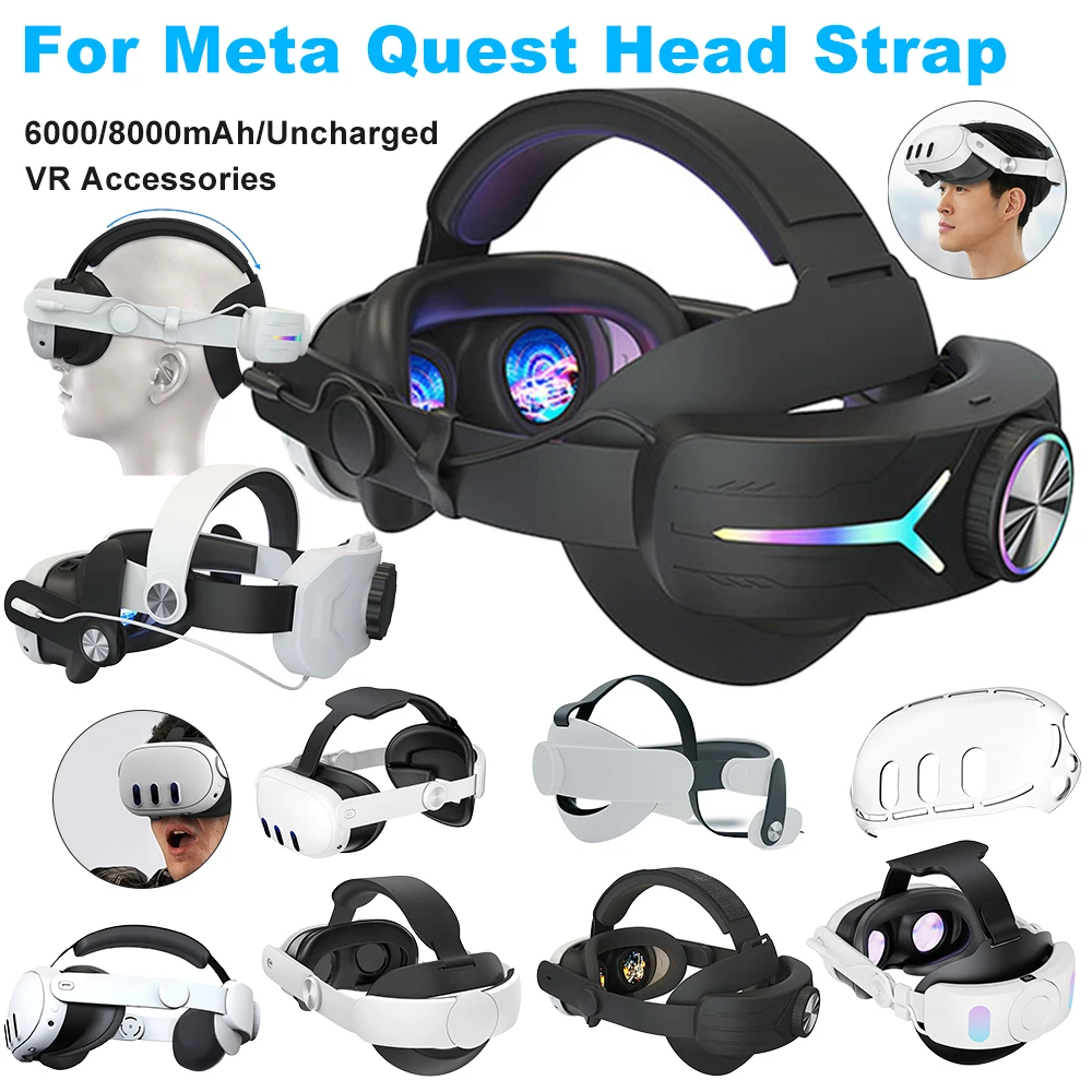 Adjustable-Head-Strap-For-Meta-Quest-3-6000-8000mAh-Rechargeable-VR ...