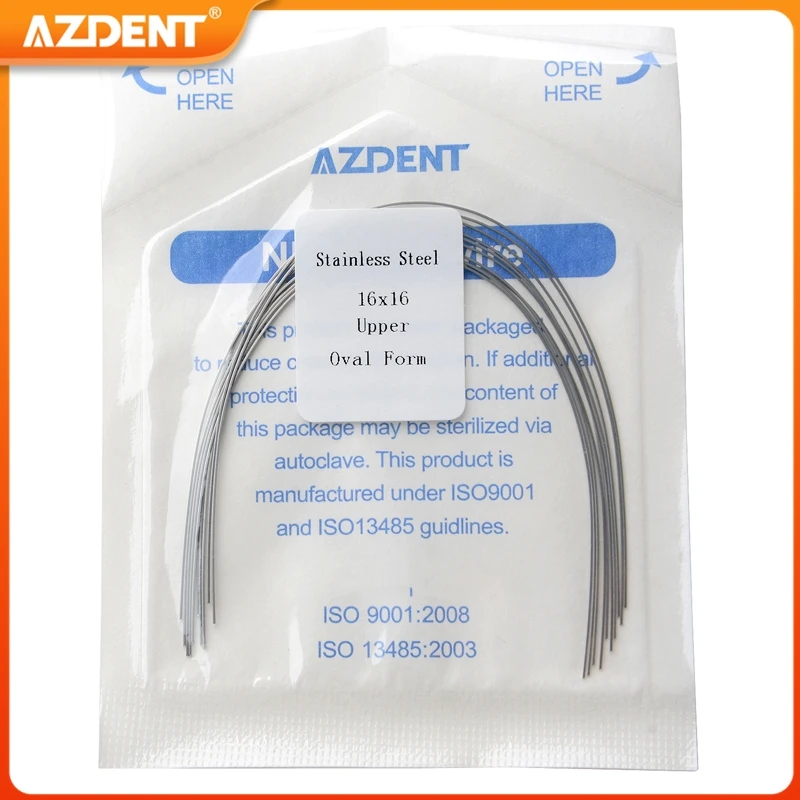 10PCS-Pack-AZDENT-Dental-Orthodontic-Stainless-Steel-Rectangular-Arch-Wires-Oval-Form-Upper ...