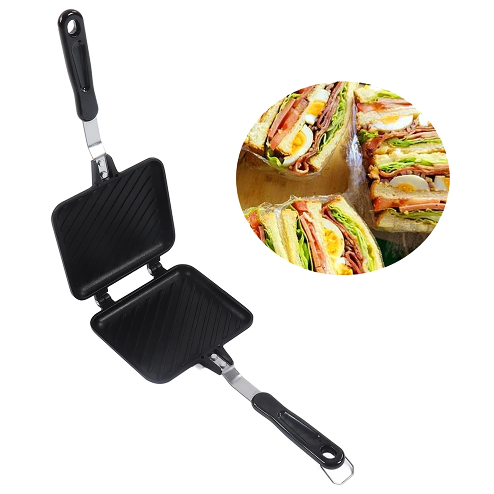 Double-Sided-Frying-Pan-Sandwich-Maker-Non-stick-Grilled-Sandwich ...