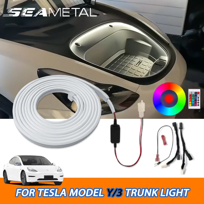 Seametal Front Trunk Light For Tesla Model 3/y 12v-16v Soft Led ...