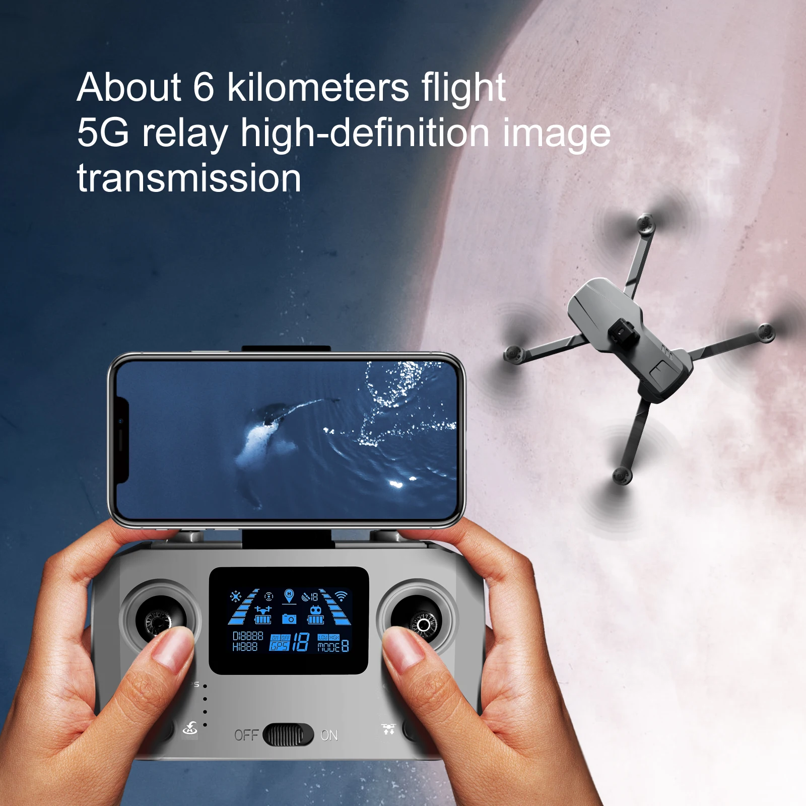 S155 Pro GPS Drone - 8K HD Camera 5G WIFI FPV Aerial Photography 3-Axi ...
