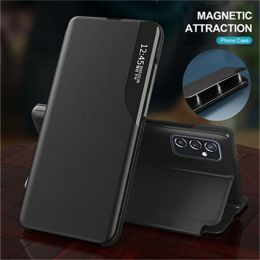 Flip Case pour Samsung Galaxy A35 5G Cover View Window Smart GalaxyA35 ...