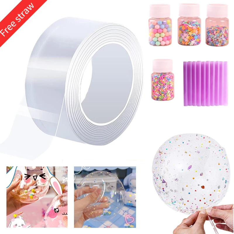Home-appliance-double-tape-Blow-Bubble-Nano-Tape-Double-Sided-Plastic ...