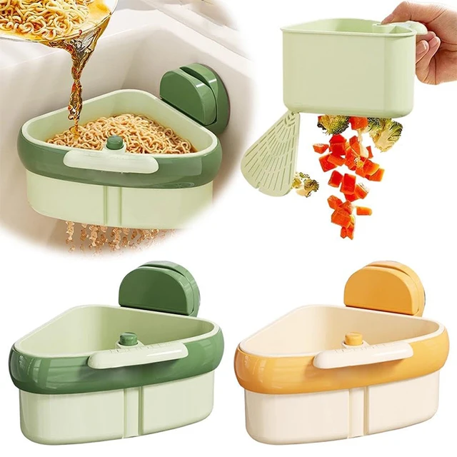 Suction Cup Sink Corner Rack Strainer Kitchen Sink Strainer Basket ...