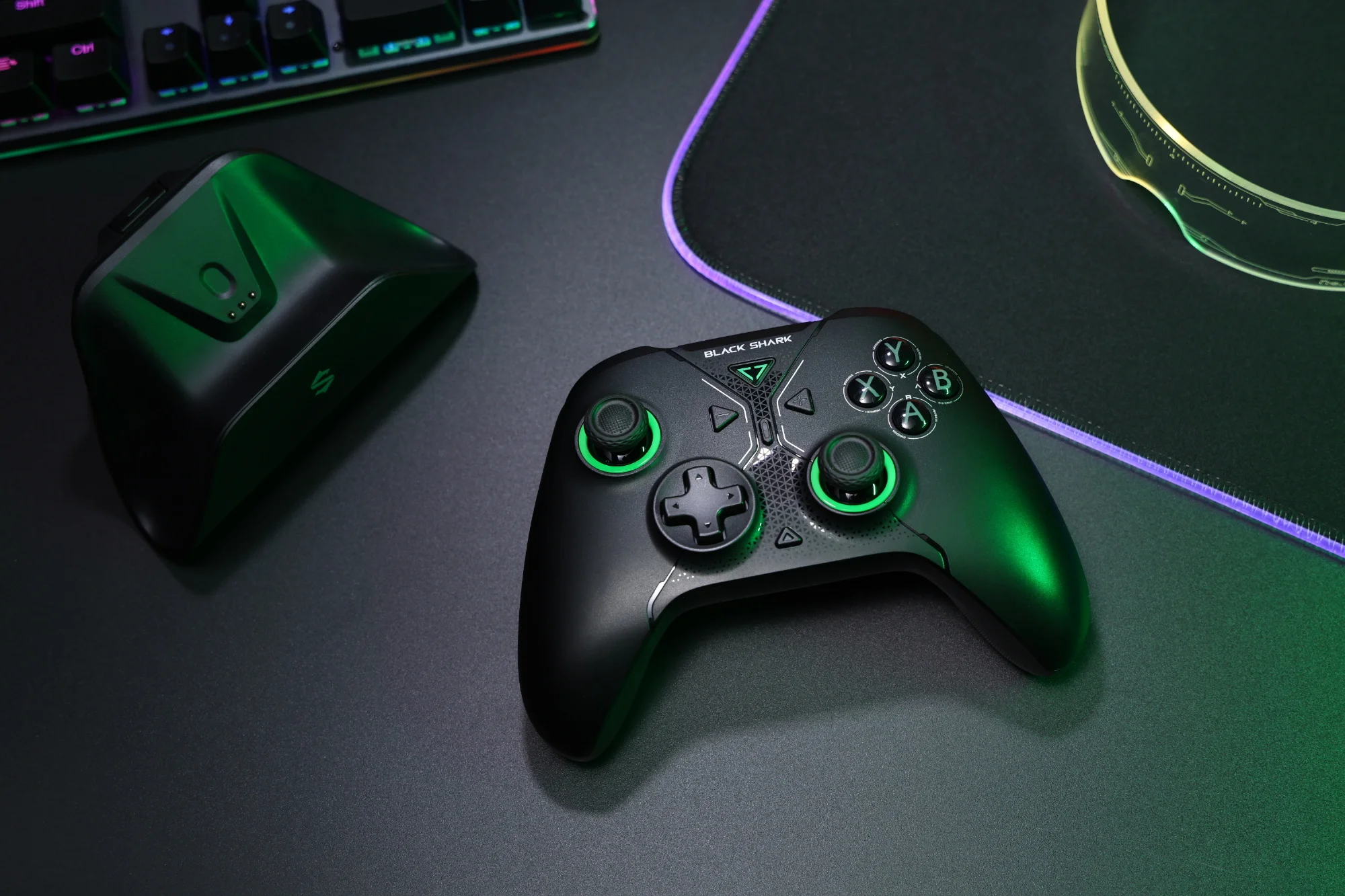 BLACK-SHARK-Black-Wizard-Bluetooth-Wireless-Gamepad-3-Mode-Game-Handle ...