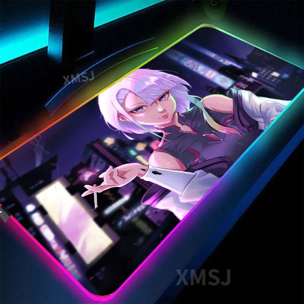 Lucy-Girl-Anime-RGB-Large-Mousepad-90X40CM-PC-Gamer-Accessories-Light ...