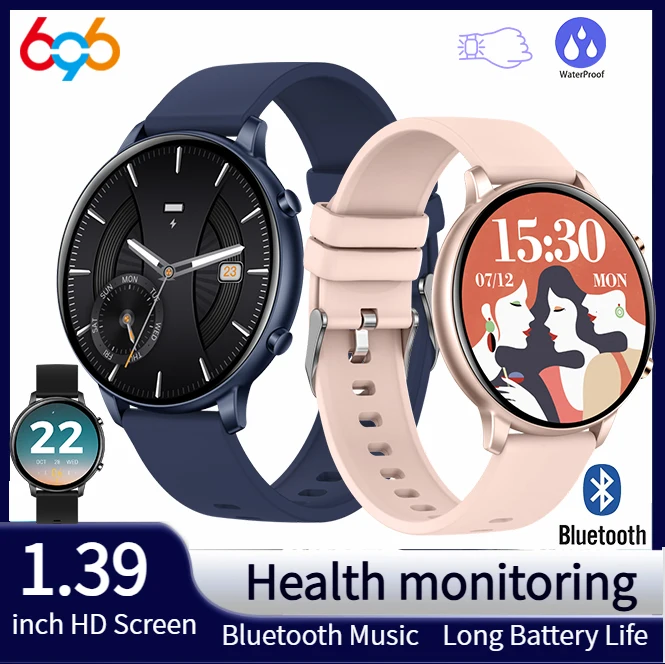 Men Blue Tooth Call Smart Watches Lady Fitness Smartwatch Women ...