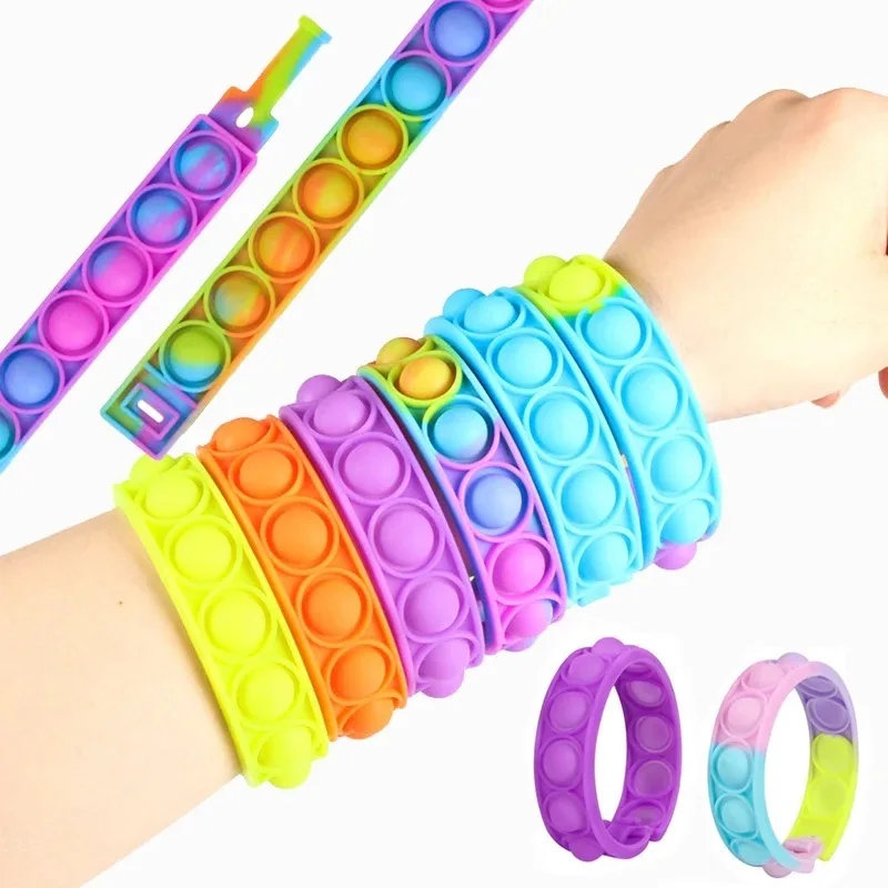 Popite Squeeze Bubble Bracelet Push Bubbles Relieve Fatigue Depression ...