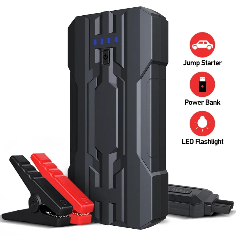 12V-Car-Jump-Starter-8000mAh-Portable-Auto-Battery-Booster-Charger-Car ...