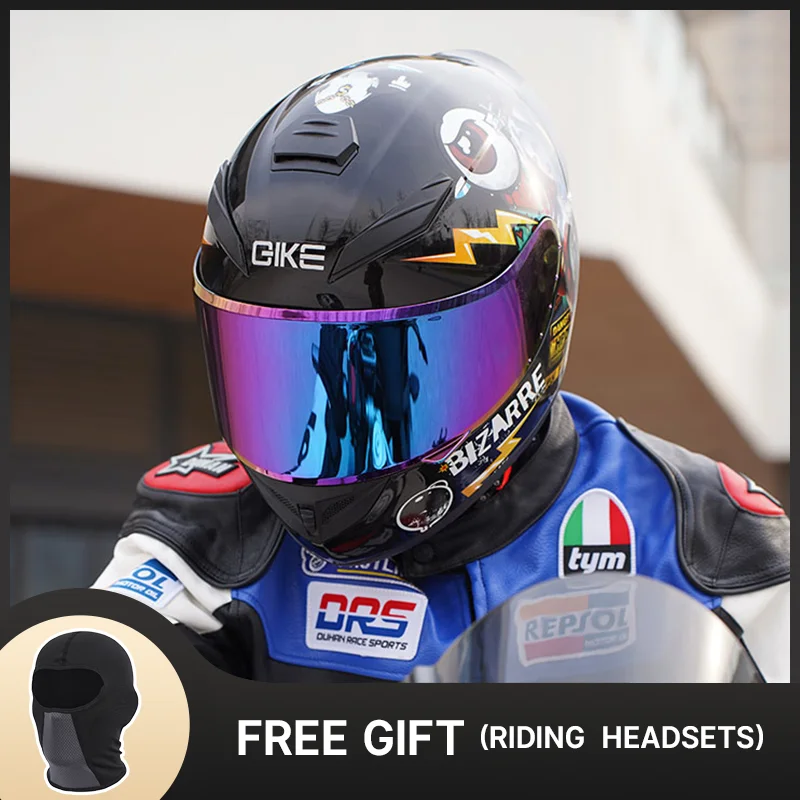 Multiple-Patterns-Winter-Warm-Double-Visor-Full-Face-Racing-Helmets ...
