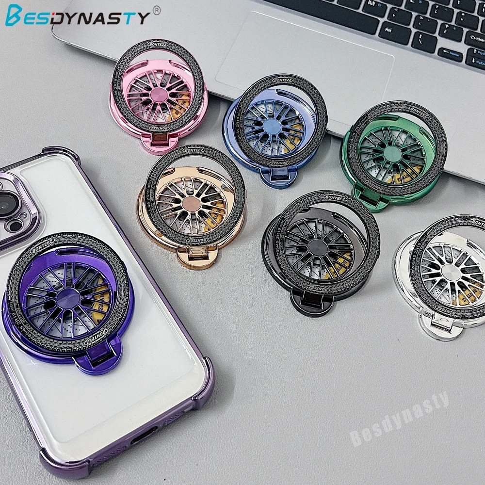 Cute Electroplating Gyroscope Mobile Phone Grip Finger Ring Bracket ...