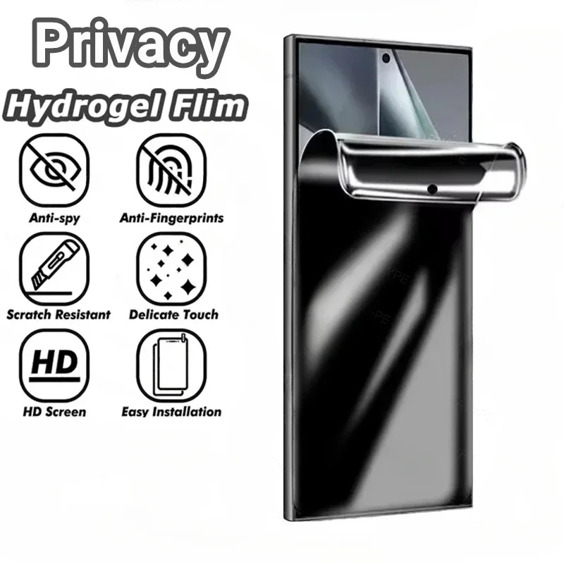 Privacy Hydrogel Film For Motorola Edge 50 30 Ultra Fusion Screen ...