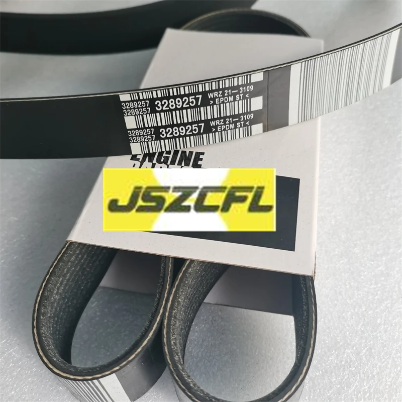 1PC New 3289257 for Cummins 8PK1760 Engine Excavator 8PK1763 Fan Belt ...