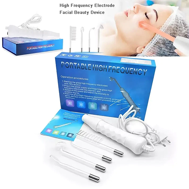 Four-Tubes-Electrode-Skin-Care-Wand-Portable-High-Frequency-Facial ...
